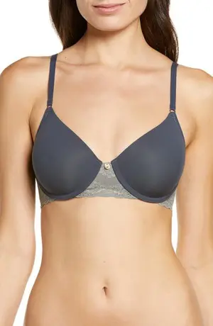 Natori Natori Bliss Perfection Comfort T-Shirt Bra Ash/ Anchor