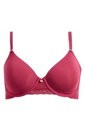 Natori Natori Bliss Perfection Comfort T-Shirt Bra Dark Cherry