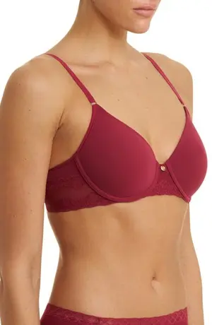 Natori Bliss Perfection Comfort T-shirt Bra - Deep Rouge