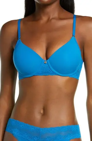 Natori Natori Bliss Perfection Comfort T-Shirt Bra Imperial Blue