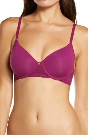 Natori Natori Bliss Perfection Comfort T-Shirt Bra Magenta Purple