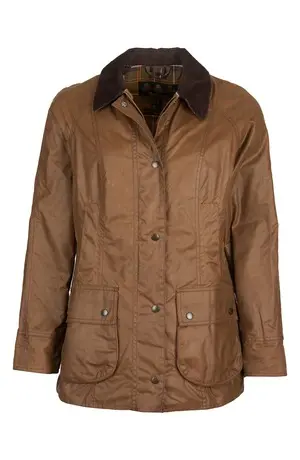 Barbour Beadnell Waxed Cotton Jacket - Brown