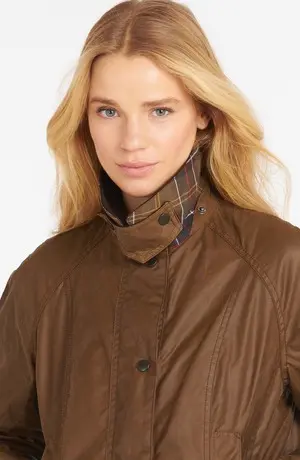 Barbour Beadnell Waxed Cotton Jacket - Brown