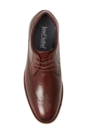 Josef Seibel Tyler Wingtip - Cognac Leather