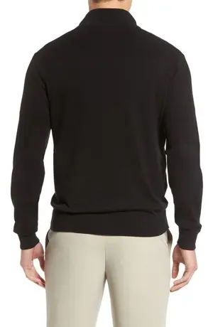 Cutter & Buck Lakemont Quarter Zip Pullover - Black