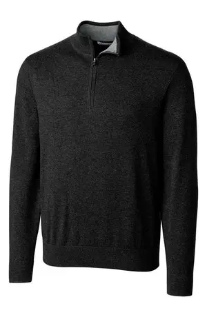Cutter & Buck Lakemont Quarter Zip Pullover - Black
