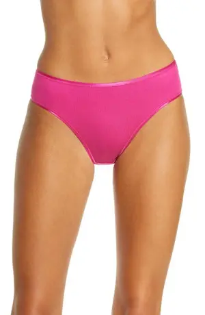 Hanro Seamless Cotton High Cut Briefs 1370 - Very Berry