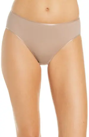 Hanro Seamless Cotton High Cut Briefs Beige