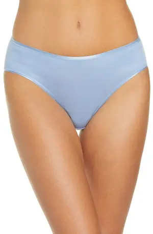 Hanro Seamless Cotton High Cut Briefs Blue Moon