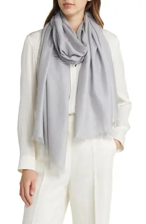 Nordstrom Cashmere & Silk Wrap - Grey Sconce