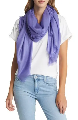Nordstrom Cashmere & Silk Wrap Purple Veronica