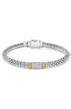 Lagos LAGOS Caviar Lux Diamond Bracelet Silver
