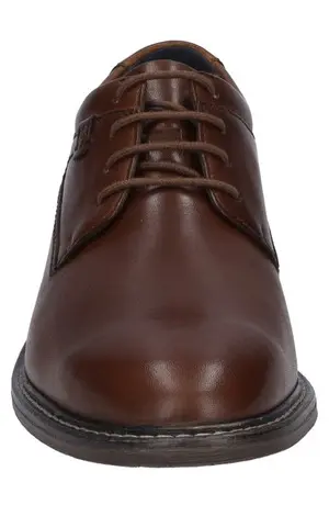 Josef Seibel Earl Plain Toe Derby - Cognac Arezzo