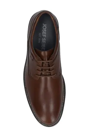 Josef Seibel Earl Plain Toe Derby - Cognac Arezzo