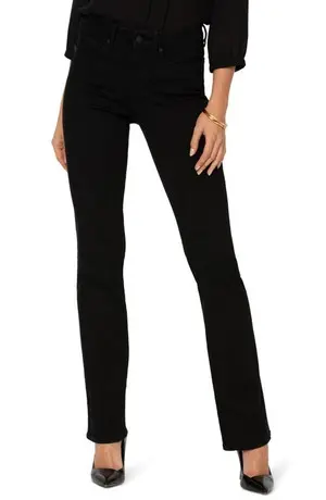 NYDJ Barbara High Rise Stretch Denim Bootcut Jeans - Black