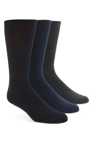 Calvin Klein Calvin Klein 3-Pack Cotton-Blend Crew Socks Blue