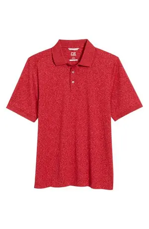 Cutter & Buck Advantage Space Dye Jersey Polo Dark Cardinal Reddnu