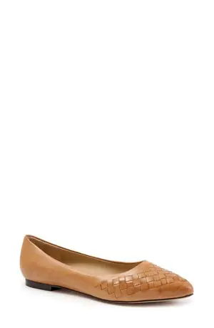 Women's Tan Pointed Flats