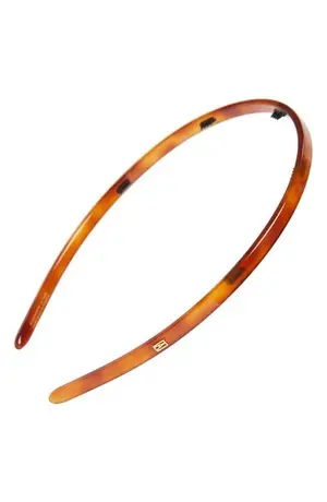 Alexandre De Paris Thin Headband - Tortoise
