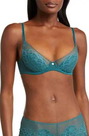 Natori Flora Underwire Contour Bra Alpine