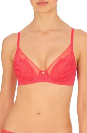 Natori Flora Underwire Contour Bra Hibiscus