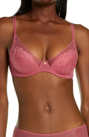 Natori Flora Underwire Contour Bra Mauvewood