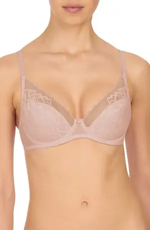 Natori Flora Underwire Contour Bra Pink Pearl