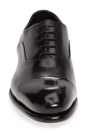 Santoni Isaac Cap-toe Oxford - Black