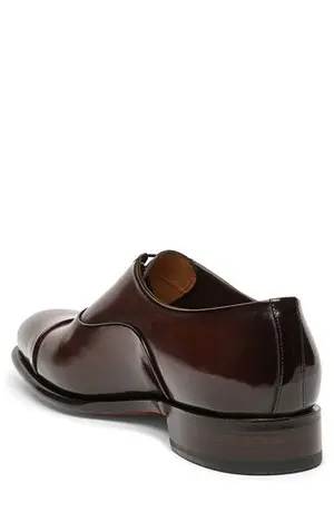 Santoni Isaac Cap-toe Oxford - Dark Orange