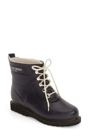 ILSE JACOBSEN Hornbæk Rubber Rain Boots - Dark Indigo