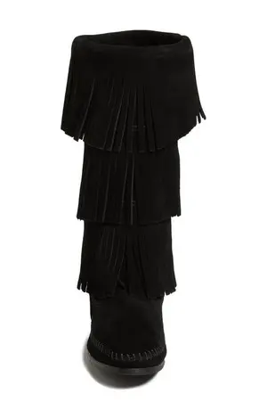Minnetonka 3-layer Fringe Boots