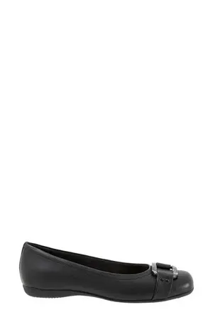 Trotters Sizzle Flat - Black/black