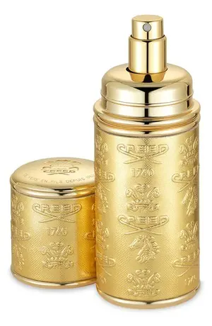 CREED Refillable Deluxe Leather Atomizer - Gold/gold Trim