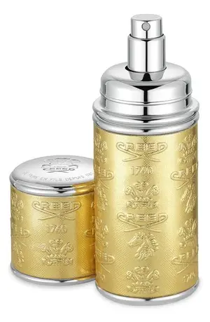 CREED Refillable Deluxe Leather Atomizer - Gold/silver Trim