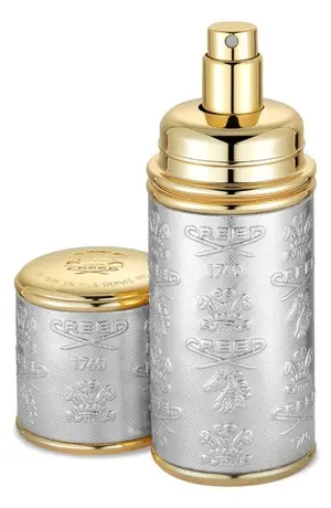 CREED Refillable Deluxe Leather Atomizer - Silver/gold Trim