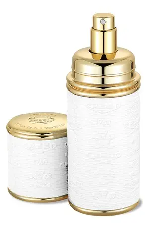 CREED Refillable Deluxe Leather Atomizer White/gold Trim
