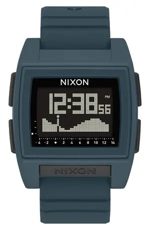 Nixon Base Tide Pro Digital Strap Watch - Dark Slate