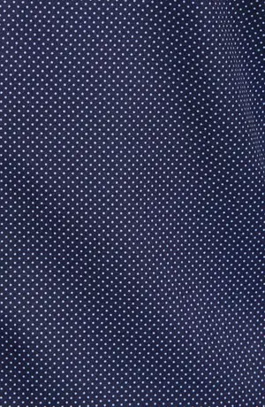 W.R.K Slim Fit Performance Stretch Dot Dress Shirt - Navy