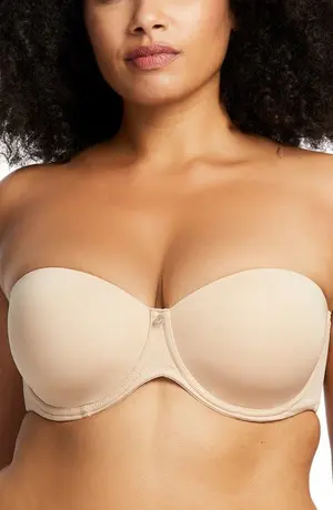 MONTELLE INTIMATES Convertible Strapless Underwire Bra - Sand