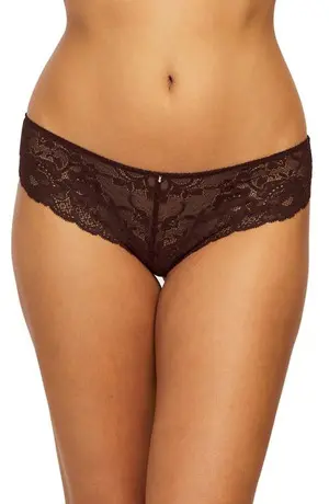 MONTELLE INTIMATES Brazilian Lace Panties Cocoa