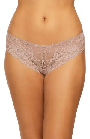 MONTELLE INTIMATES Brazilian Lace Panties Moonshell
