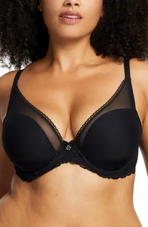 MONTELLE INTIMATES Mystique Underwire Plunge Bra - Black