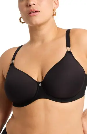 MONTELLE INTIMATES Spacer Underwire Bra Black