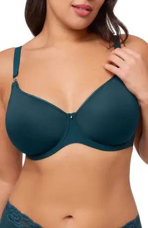 MONTELLE INTIMATES Spacer Underwire Bra - Deep Spruce