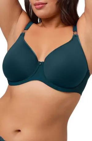 MONTELLE INTIMATES Spacer Underwire Bra - Deep Spruce