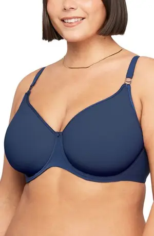 MONTELLE INTIMATES Spacer Underwire Bra Gemstone Blue Stripe