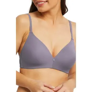 MONTELLE INTIMATES Wireless Convertible T-shirt Bra Purple Cloud