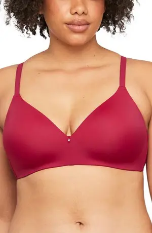 MONTELLE INTIMATES Wireless Convertible T-shirt Bra Raspberry