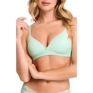 MONTELLE INTIMATES Wireless Convertible T-shirt Bra Seafoam