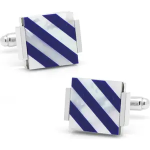 CUFFLINKS, INC. Lapis Lazuli & Mother-of-pearl - Blue
